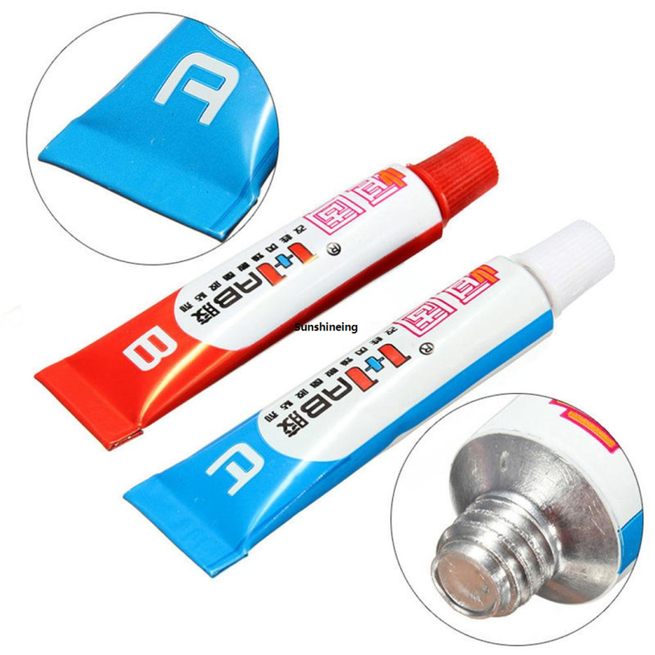 Good 2pc/set Super Strong Epoxy Clear Glue Ab Adhesive Cold Weld ...
