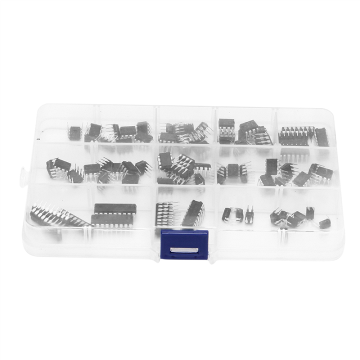 170 Pieces 10 Types Integrated Circuit Chip Assortment Kit, DIP IC ...