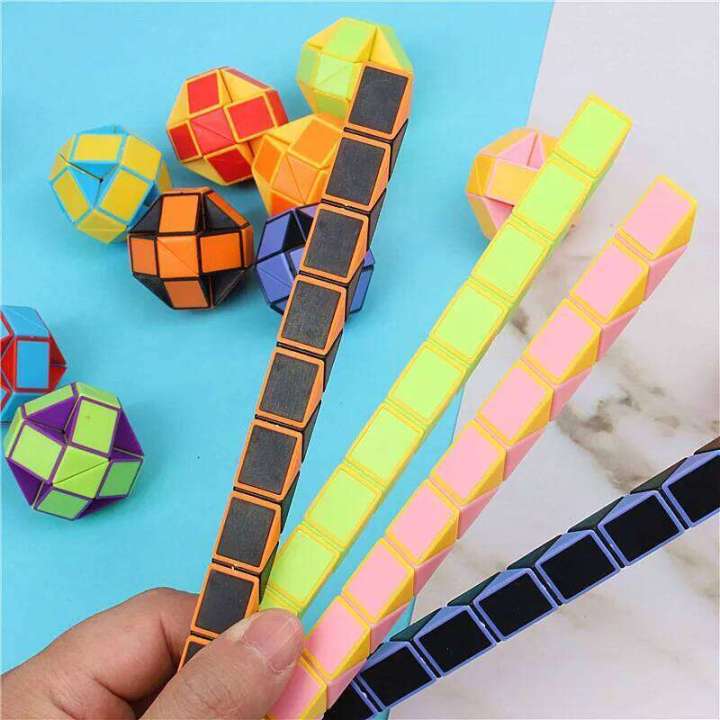 1/20Pcs Folding Magic Snake Ruler Puzzle - Antistress Educational Toy ...