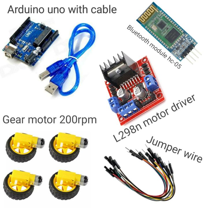 Arduino Robot Kit bluetooth gear motor | Daraz.com.np
