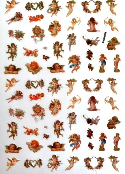 【VisioN Super Shop】Zelfklevende Angels Decals Stickers Angel Nail ...