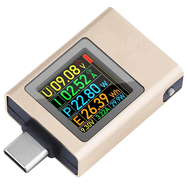 Type C Power Meter Tester Voltage Current Meter Tester for Type C ...