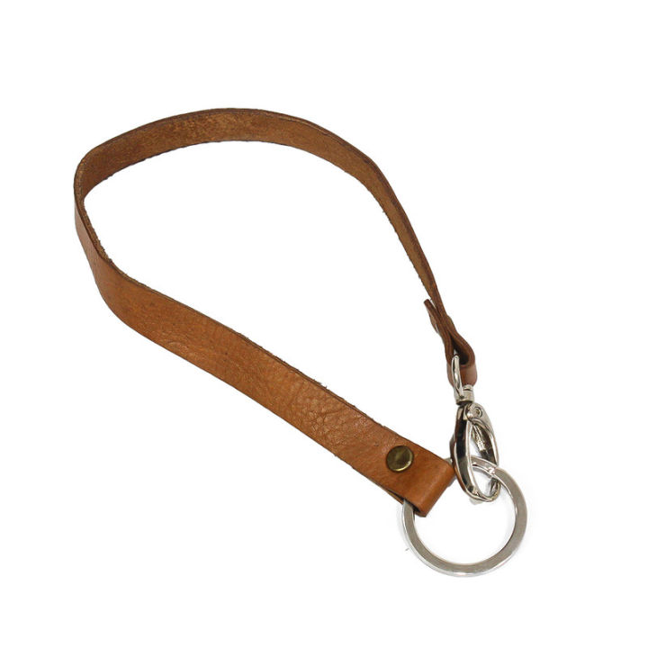 Light Brown Color Leather Strap Keychain | Daraz.com.np