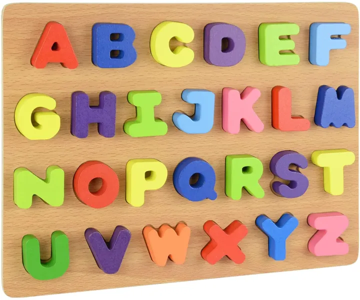 Wooden Alphabet( ABCD) Puzzle Board By Mitrata | Daraz.com.np