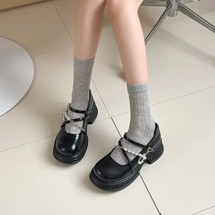 2Pairs Sweat Absorption Candy Color Two Toed Cotton Socks Anti Slip ...