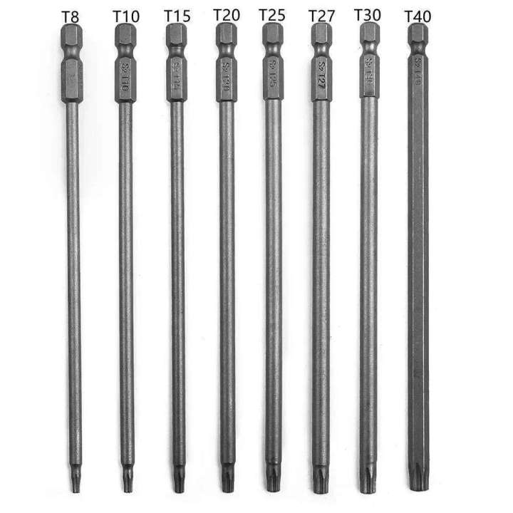 1Pc Torx Screwdriver Magnetic Security Tips T8/T10/T15/T20/T25/T27/T30 ...