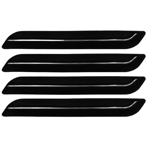 Toyota Rush Car Black Bumper Protector Guard (Set of 4) Single Chrome ...
