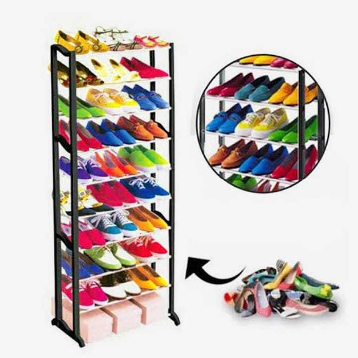 Multifunctional Amazing Shoe Rack Portable With 10 Layer For Home Shoe ...