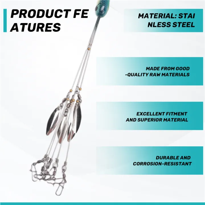 JAERBEE Umbrella Rigs for Bass Stripers Fishing, Freshwater Fishing ...