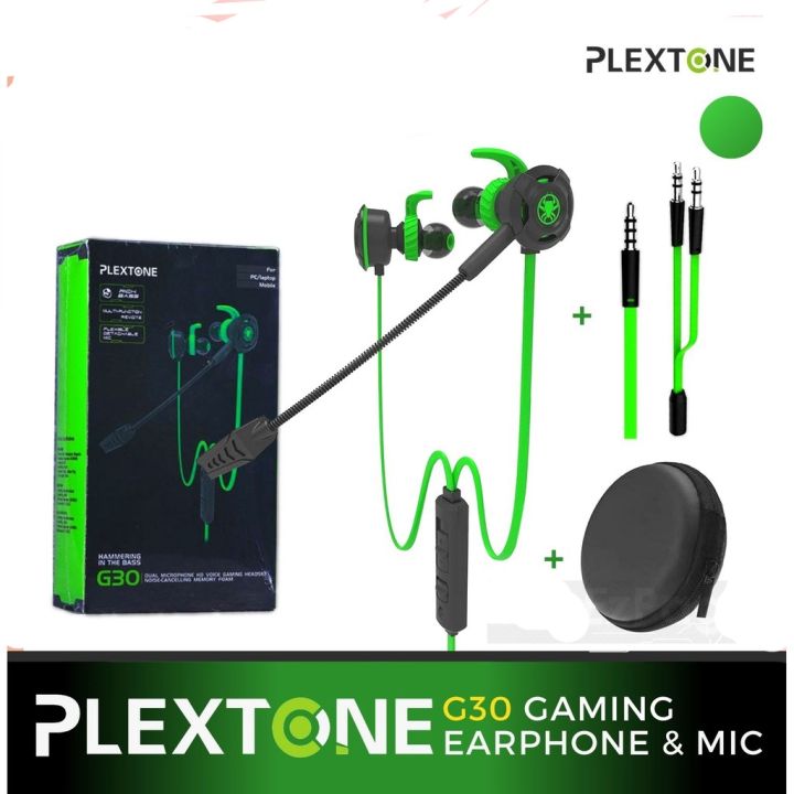 Plextone G30 In-ear Gaming Earphone Stereo Game Casque With Microphone ...