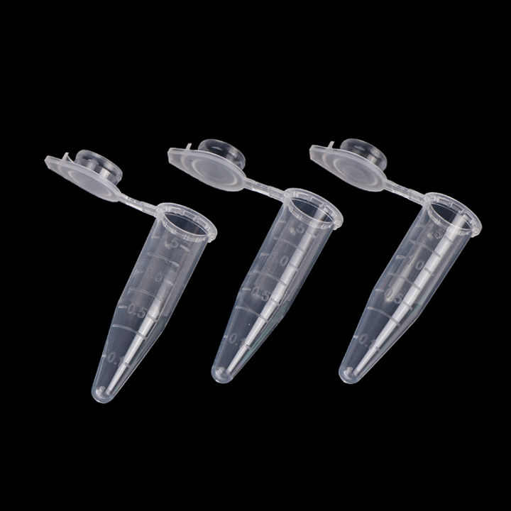 50PCS 1.5ml Mini Plastic Test Tubes Microcentrifuge Tubestest Tube Lab ...