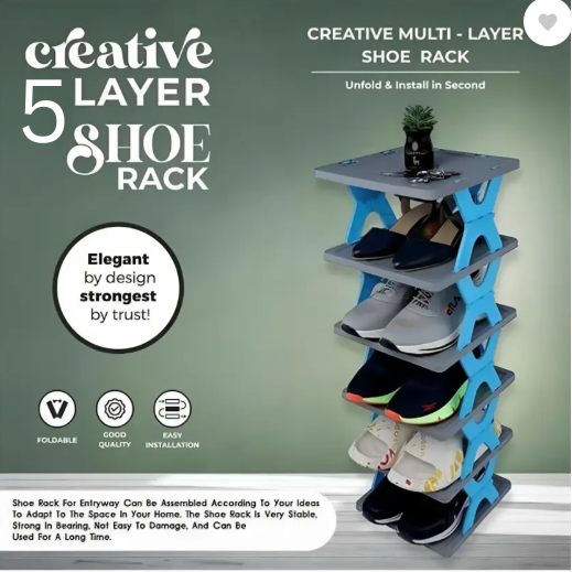 5 Layer Foldable Shoes Rack | Daraz.com.np