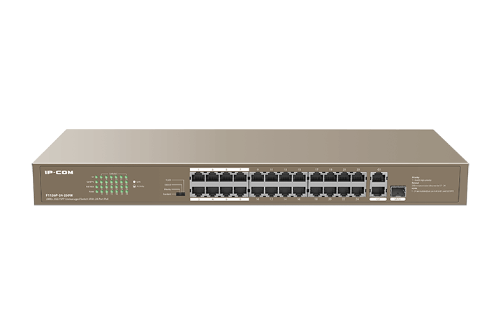 IP-COM F1126P-24-250W 24FE+2GE/1SFP Unmanaged Switch With 24-Port PoE ...