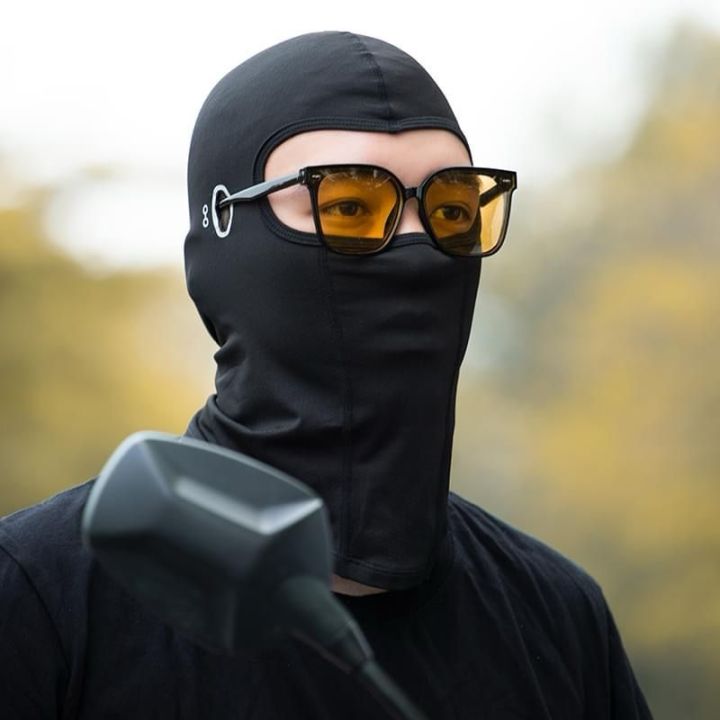Ninja Full Face Coverage Mask with Neck Warmer Support For Bike/Scooter ...