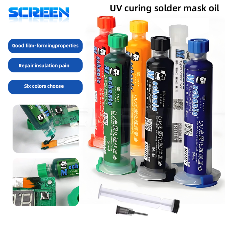 Luxury MECHANIC Quick-drying Light Curing Solder Mask Ink for BGA ...