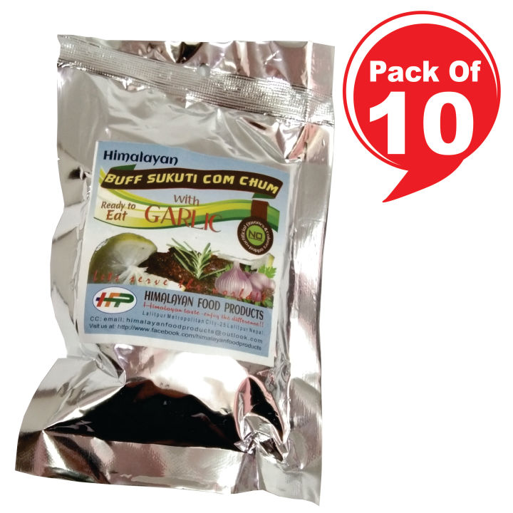 Himalayan Food Products Buff Sukuti Achar With Garlic 53gm Dark Brown ...