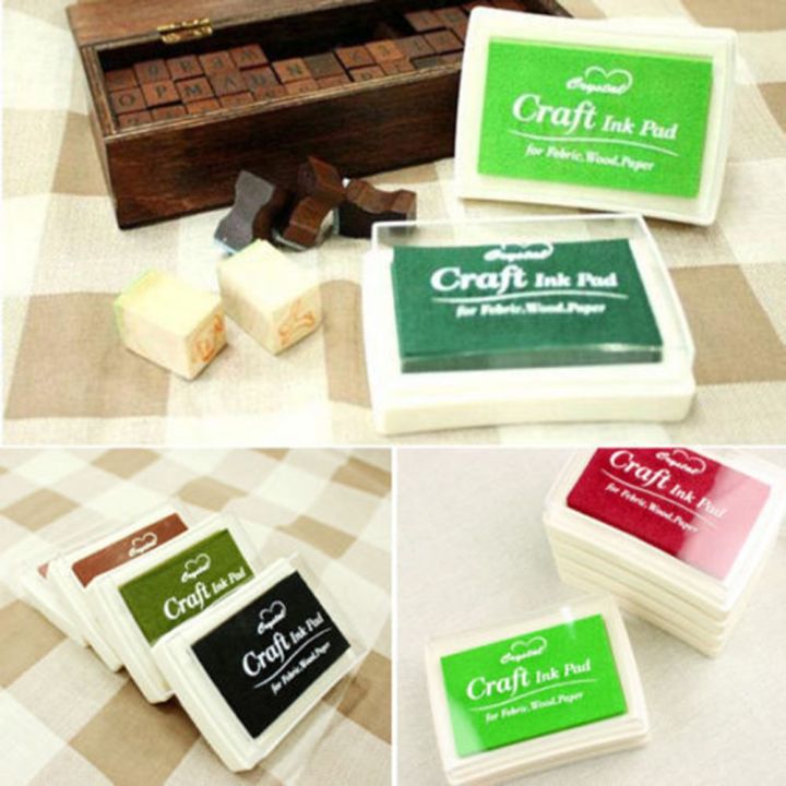 Tool Children Toy Label Craft Fabric Rubber Stamp Oil Based Ink Pad ...