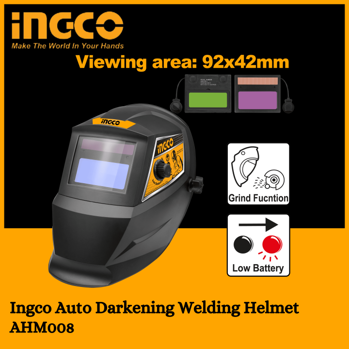Ingco Auto Darkening Welding Helmet AHM008 | Daraz.com.np