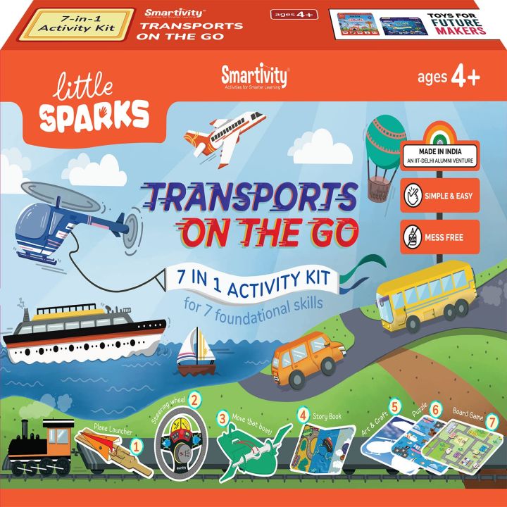 Smartivity Transports On The Go Activity Kit for 4 to 6 Years Kids | 7 ...