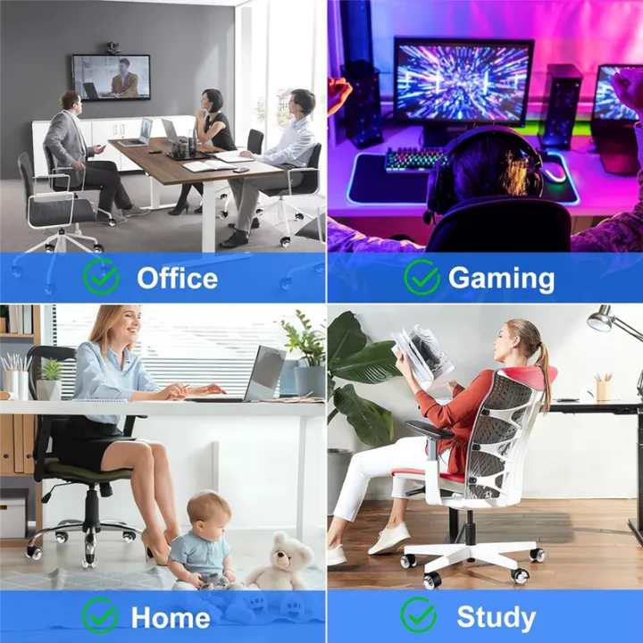 Office Chair Wheels Set of 5,Wheels for Office Chairs,360 Degree ...