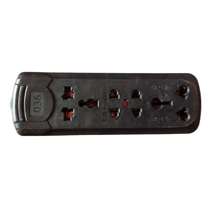 Heavy Duty Multi Plug Power Socket For High Voltage Uses-Black. | Daraz ...