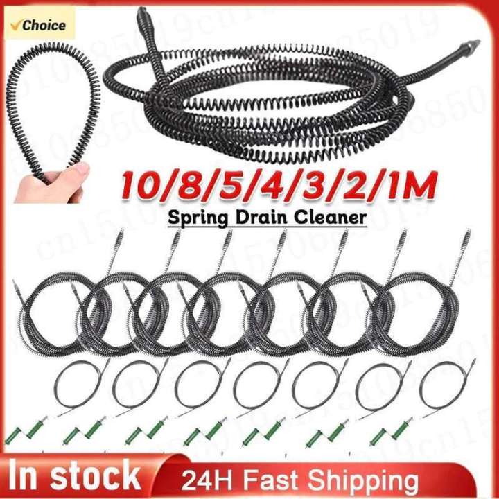 1/2/3/4/5/8/10M Sewer Sink Basin Pipeline Clogged Remover Pipe Dredging ...