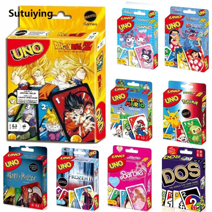 Sutuiying Mattel Games UNO Dragon Ball Card Game for Family Night ...