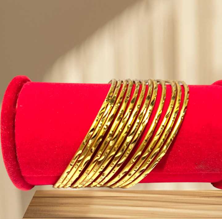 Gold Coated Bangle 12 Pcs | Daraz.com.np
