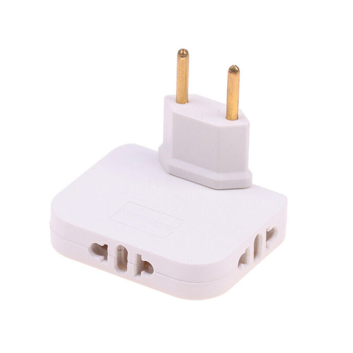 Rotate Plug EU Converter 3 in 1 Rotatable Outlet Extender 180 Degree ...