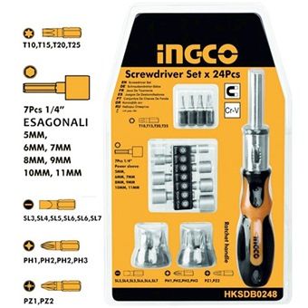 Ingco 24 Pcs screwdriver set HKSDB0248 | Daraz.com.np