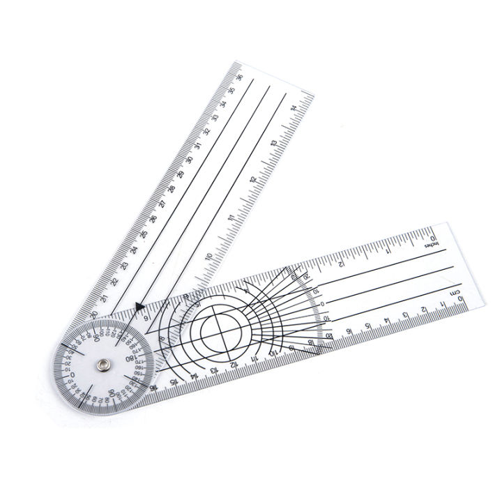 0-140mm 360 Degree Goniometer Angle Medical Spinal Angle Ruler Angle ...