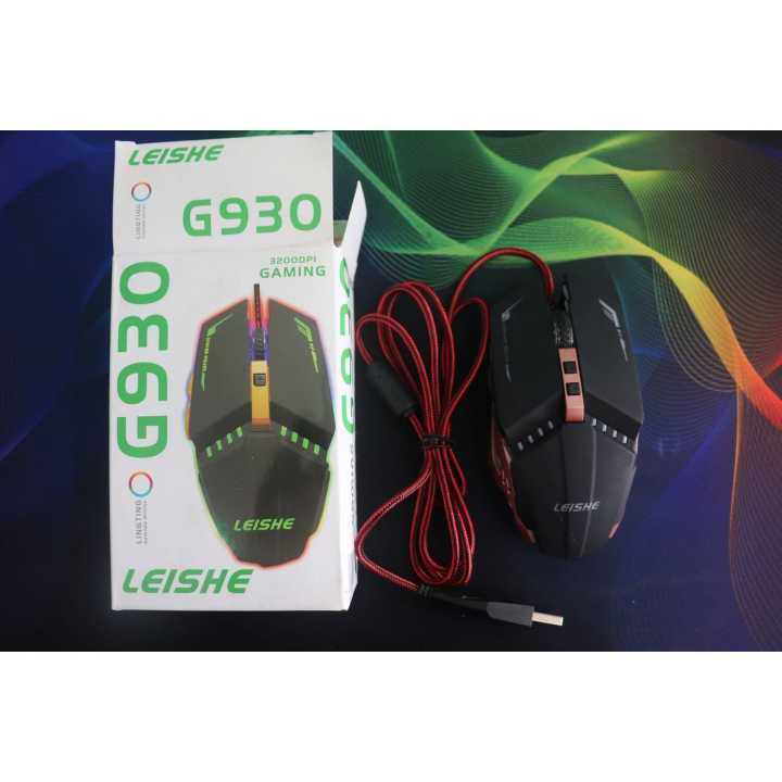 Leishe Lighting Mouse Original Genuine Smart Quality 3200DPI RGB Gaming Mouse | Daraz.com.np