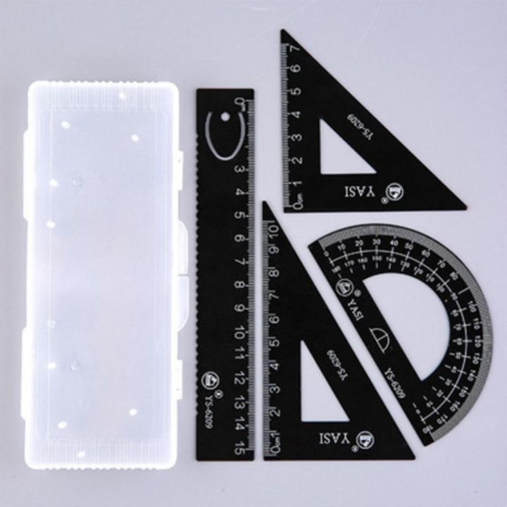 Simple Dividing Ruler Straight Triangle Ruler Set Multifunctional ...
