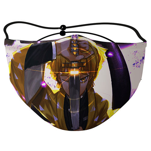 Zenitsu Demon Slayer Anime -3 Face Mask, 5 Layers Mask | Daraz.com.np