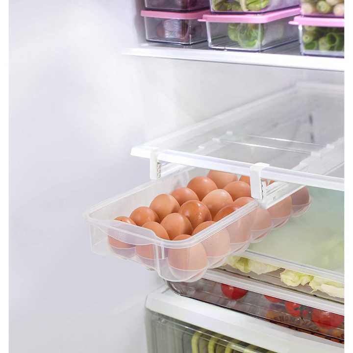 Egg Tray Smart Design Refrigerator Pull Out Adjustable Egg Drawer For ...