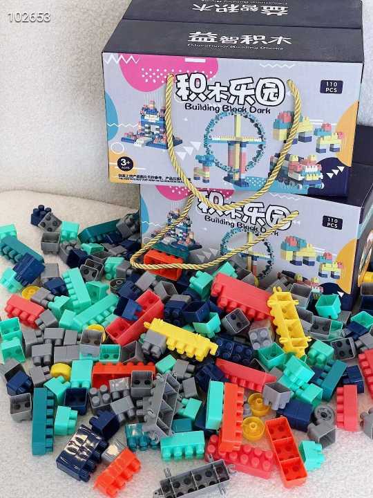 Multicolor Educational Building Blocks Boxed Set-110 pieces | Daraz.com.np
