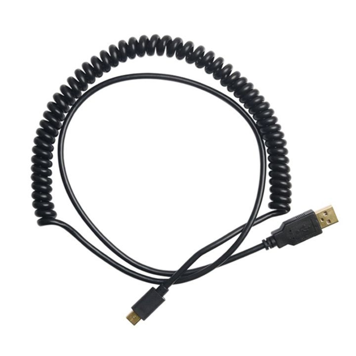 Coiled Cable Type C Wire Mechanical Keyboard for Poker 2 GH60,Black ...