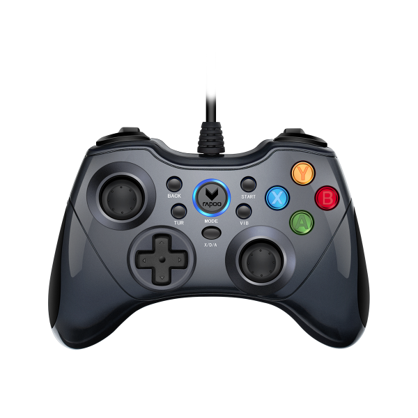 Rapoo V600 Wired Ergonomic Vibration Shock Controller Gaming Controller ...