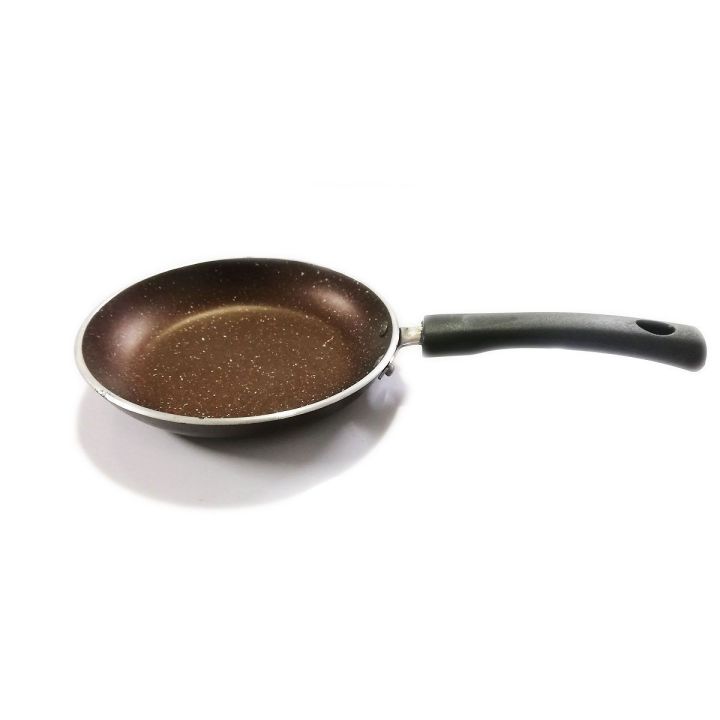 Non Stick 180Mm Non Stick Tapper Fry Pan With Spatula + Rubber Scrubber ...