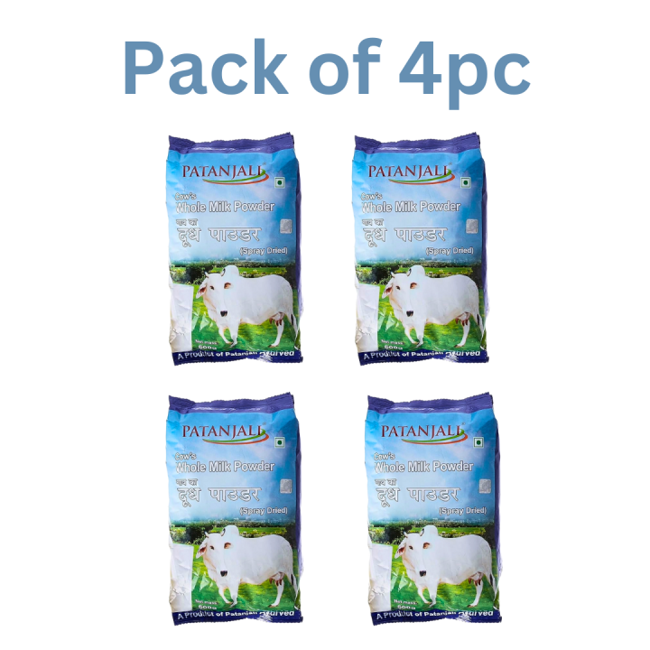Patanjali Cow's Whole Milk Powder 500grm Pack of 4pc | Daraz.com.np