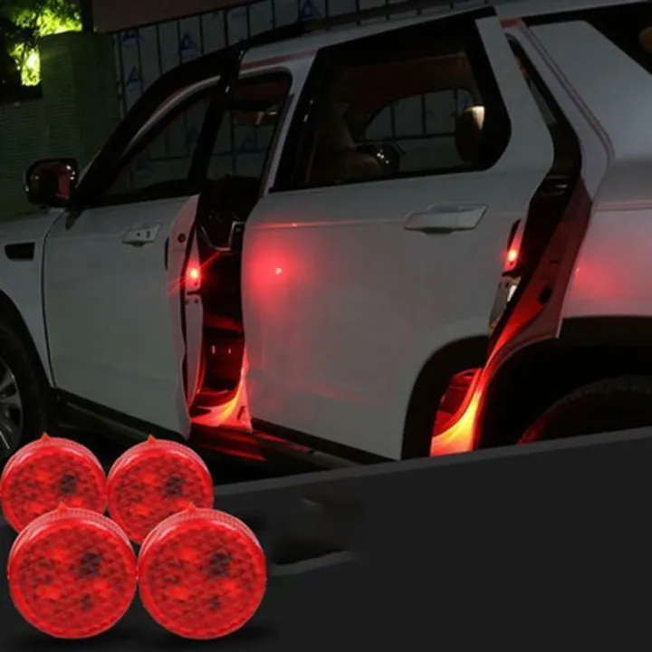 2pcs Flashing LED Car Door Opening Warning Light Magnetic Wireless ...