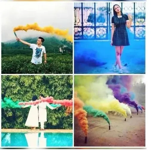 5 Pcs Pack Fog Multi Color Herbal and Eco Friendly Fog Color, Stage ...