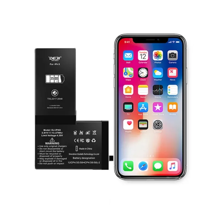 Deji Apple iPhone X Reachargeable 3500mAh Battery With High Capacity ...