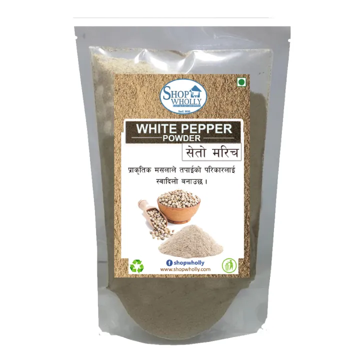 SHOP WHOLLY White Pepper (Seto Marich Ko Dhulo) - 200Gm | Daraz.com.np