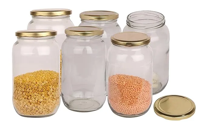 MM Glass Jar Containers Container Set of 24 for Kitchen Storage – 1000 ...
