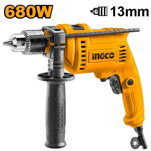 INGCO ID6808 New 680W Impact Drill Variable Speed Control Froward ...