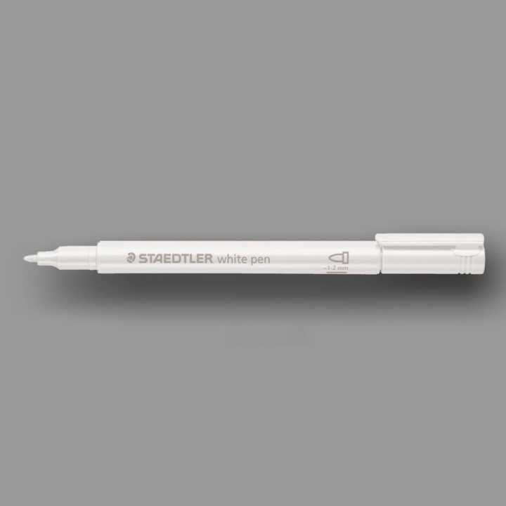 Staedtler Metallic White Marker Pen 1.2mm Tip- 1 Piece | For Opaque ...