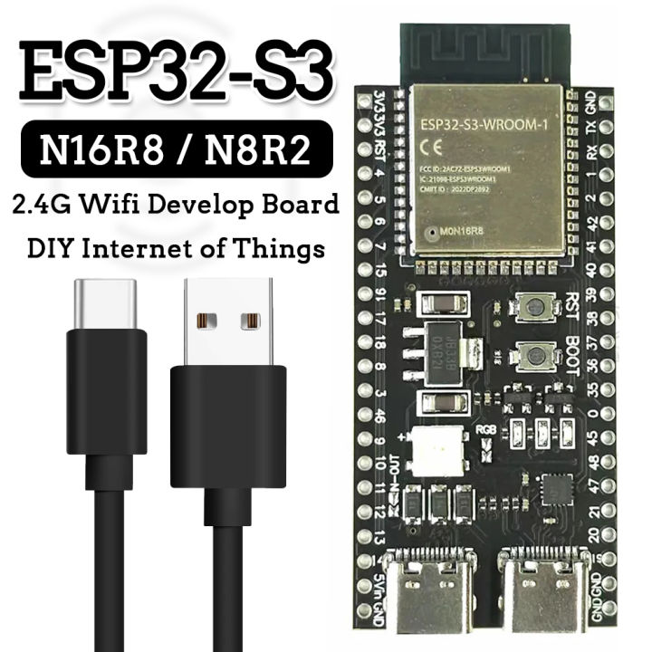 50% discount ESP32-S3 Development Board 2.4G Wifi Module for Arduino ESP IDF ESP32-S3-WROOM-1 ...
