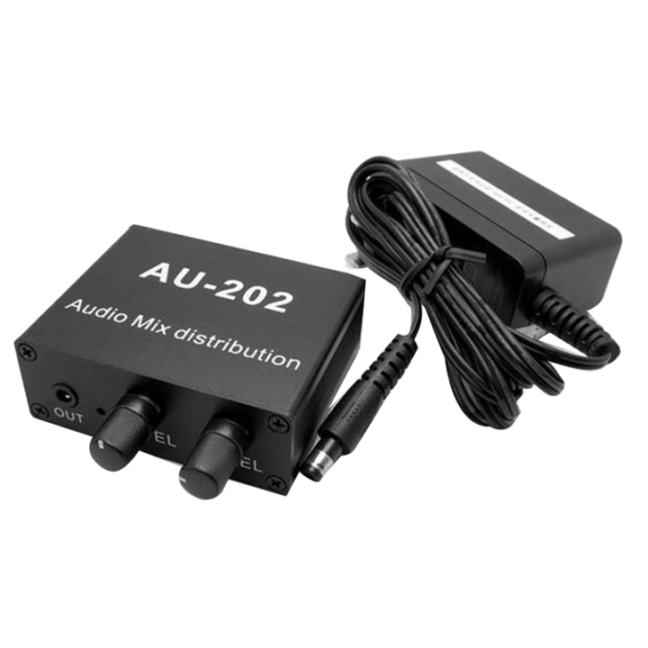 Stereo Mixer Audio Distributor 2 Inputs 2 Outputs US Plug | Daraz.com.np