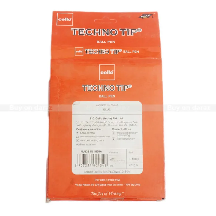 Cello Techno Tip Ball Pen Red Color Packet | Daraz.com.np